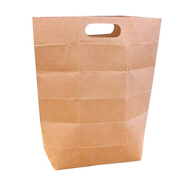 サイズ W243*H390*D90mm 枚数 5枚 紙質 未晒120g/* 仕様 ミウラ折り 特徴 使いたい時にパッと開き、しまいたい時にサッと閉じる、ミウラ折りの原理を使用した紙袋文房具・オフィス用品:ラッピング材:ギフトバッグ・袋