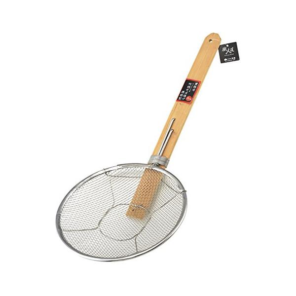 横型柄 材質 ハンドル部:孟宗竹、網部:ステンレス鋼サイズ:約21*48*8cm本体重量:約0.249kg原産国:中国ホーム＆キッチン:キッチン用品:調理・製菓道具:調理器具:その他の調理器具:そば・うどん用具