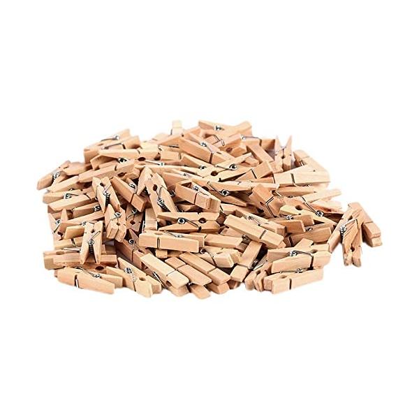 サイズ 約35mm、天然の木色 パッケージ内容 50個セット 高品質素材 天然木製、軽くて丈夫。木の表面は真面目な研磨処理より、触れると滑らかで快適な肌触りを提供し、指に傷つけることはありません 多機能 木製の釘は、写真の吊り下げ、クラフト...