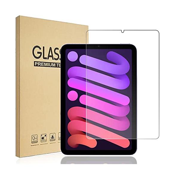 対応機種  for iPad mini 6 2021 専用ガラスフィルム 高透過率 2.5Dラウンドエッジ処理、99％以上の透過率、高光透過性ガラス基板により、画像が鮮明になり、視覚的透明度が最適化され、真の鮮明な色が復元され、タブレットに...