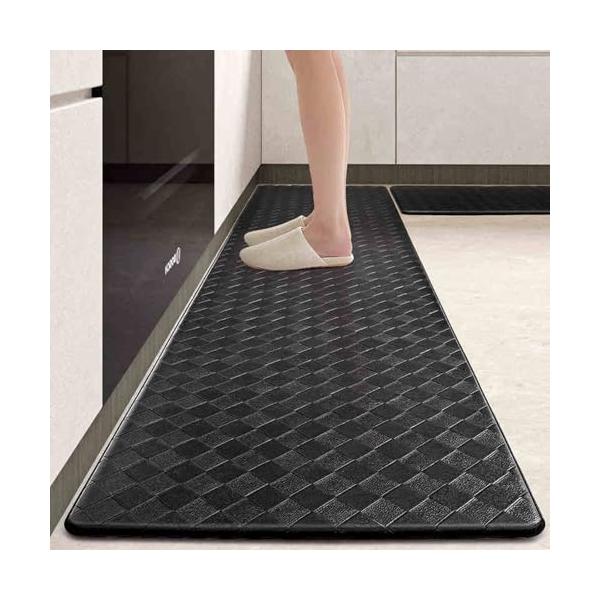 快適で疲労軽減: カラー&amp;ジオメトリのキッチンマットは、クッション性と疲労軽減効果を提供します。フォームデザインが足元と床を効果的に保護し、圧力を分散させて長時間の立ち仕事後の痛みや疲れを軽減。リカバリーと快適さを実現する実用的な選...