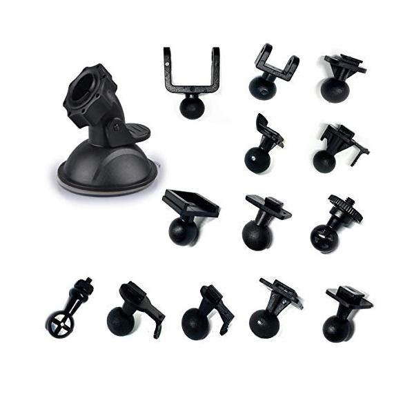 ドライブレコーダー、車装カメラ用の固定マウントです。小型のビデオカメラなら充分に設置出来ます。吸盤式固定。それは最高のダッシュボードやフロントガラスに適した滑らかな表面に使用されています。 ザラザラの面や曲面等には使用できません。 ボールヘ...