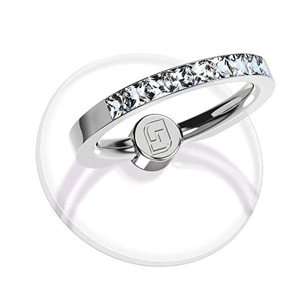 透明なデザイン：透明アクリルで構成されるスマホ リングーは、スマホが元々持つ独自のデザインを犠牲にすることなく、ホルダー機能を追加できます。自由回転：360*回転と180*フリップフォールディング設計で、スマホの調整、読書や動画鑑賞などの様...