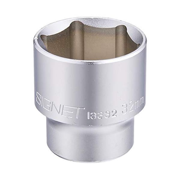 *サイズ(mm)：32*全長(mm)：43*ソケット外径(D1先端部；mm)：42*ソケット外径(D2差込部；mm)：33*ソケット深さ(T；mm)：23*ミラー仕上げのメッキが美しいスタンダードソケット。*ボルト・ナットを傷めにくい面接触...