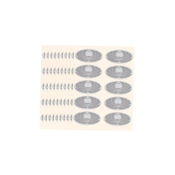 仏事・弔事向けのグレー花シール。文房具・オフィス用品/のし・冠婚葬祭用品