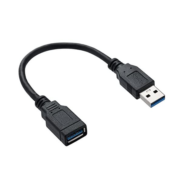 より簡単な到達：USB 3.0延長ケーブルは、コンピューターまたはMacへのUSB接続を延長するための簡単で安価な方法を提供します。5Gbpsスーパートランスミッション：最大5Gbpsの高速USB3.0データ転送速度をサポート-USB2.0...