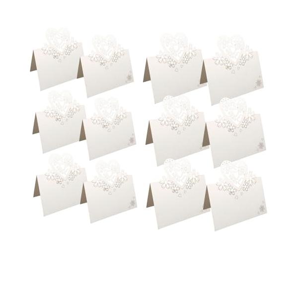 高品質 結婚式の席札は上質な紙で作られている。丈夫で耐久性があり、厚く、引き裂かれにくい、汚れに強い、紙は生分解しやすい、環境にやさしい。 カードは支えなしで立てます。簡単に折りたため、どんなテーブルにも美しく収まります。 機能 ：結婚式、...