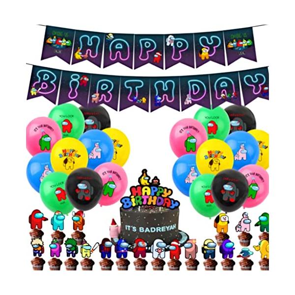 amog us バルーン　お誕生日　パーティー　ケーキ　トッパー　ガーランドケーキの付属品は付いていません ＊＊ ケーキの付属品は付いていません おもちゃ/パーティー小物/風船・バルーン