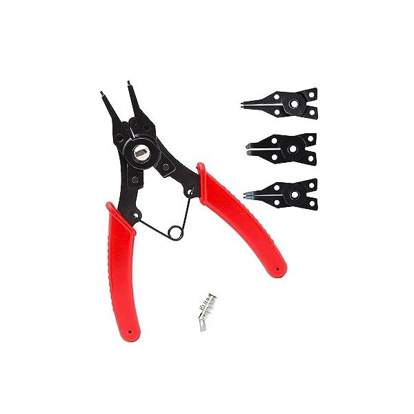 4種類のヘッド 先端の角度は180度が2つ、45度が1つ、90度が1つずつあります。 4種類のクランプヘッドは必要に応じて自由に交換できます。 軸・穴用 交換位置を変更し、先端のアタッチメントを交換することで、軸・穴両用に使用できます。 材...