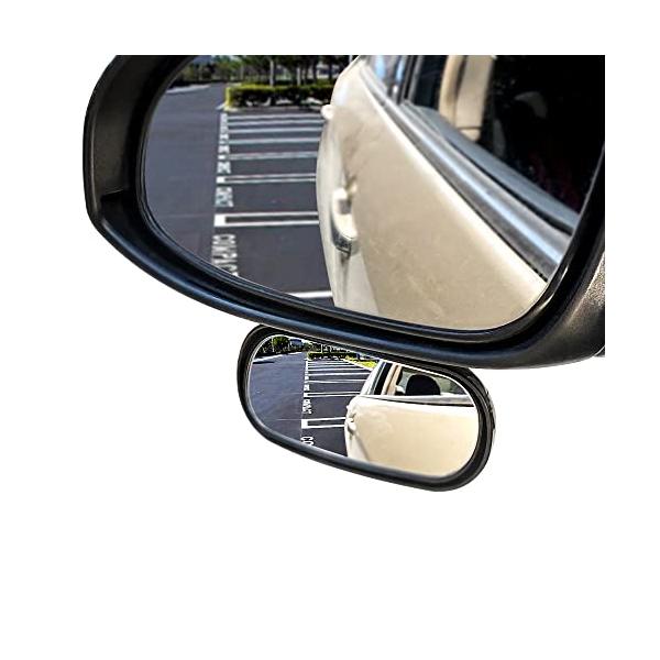 *視野拡大――高品質のHD曲面ガラスミラーは、超高反射、より広い視野を提供し、死角を減らし、安全運転に役立ちます。バックでの駐車時に、縁石・白線・側溝をより見やすくなります。*角度調整可能――左右360度自由に調整できます。視野を広げ死角を...