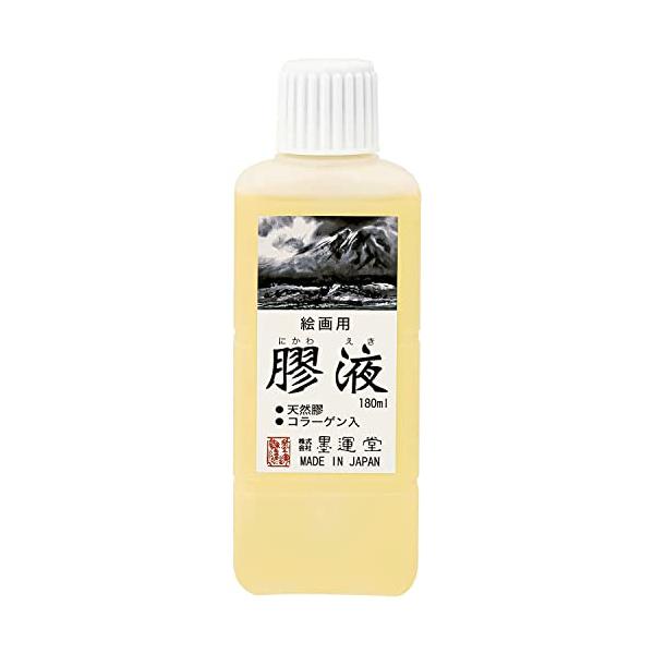 特徴 固形墨に使っている膠 ニカワ を元に製造された10%の膠液。 膠とは コラーゲンをを含んだタンパク質の一種 注意 成分性質上、気温が18*前後以下になるとゼリー状に固まり、ゲル化する。その際「湯煎」を行い温めると10分ほどで戻る。 仕...