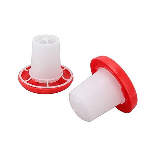 便利な中空設計 フィーダーの上部にある中空設計により、餌を追加する際に簡単に行うことができます。時間と労力を節約することができます。 簡単な取り外し可能性 チキンフィーダーバレルとバレルの底部は取り外し可能で、掃除や設置が簡単に行えます。使...