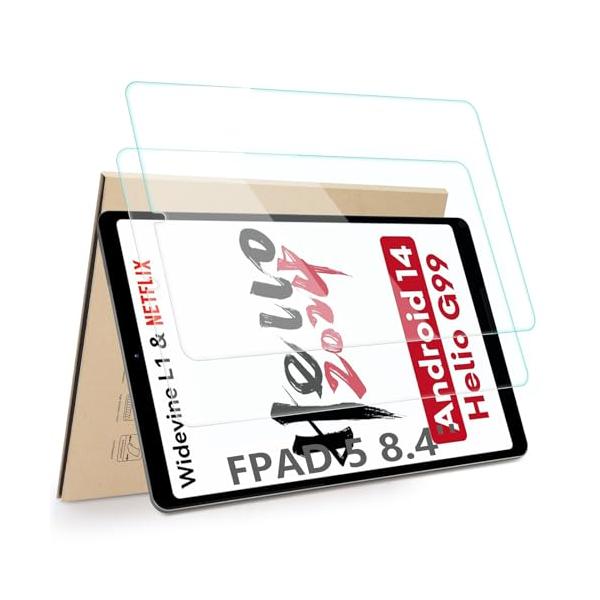 *2枚セット：Headwolf FPad7 / FPad7 Pro / FPad6 / FPad5 / FPad5 Pro 対応・ iPlay 60 mini Pro 対応 ガラスフィルム。スマホケースと干渉しないように専用設計されいます。...
