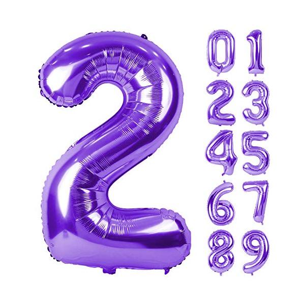ナンバー2：約90cmのBigな数字バルーンです 写真映えするので、大事な日の記念にピッタリです。0*9のお好きな数字をお選びください特大サイズ：インパクトが大きい90cmです。どんな場所でも映える数字バルーンはお誕生日や年齢をより特別なも...