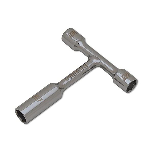 CruzTOOLS ナット用レンチ入出力ジャックのナット緩みを一発解消 締め込みやすいハンドル代表的なナットの3つの規格全てに1つで対応可能規格は1/2インチ 7/16インチ 12mmコンパクトなT字型でデリケートな表面でも安心した作業が可...