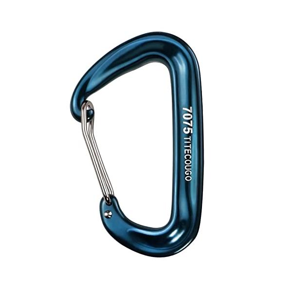 重量: それぞれの錠はたった20 g サイズ: 縦81 mm x 横47 mm ゲート開口幅20 mm)高品質 錆止め.このD-リングカラビナは, 高級航空アルミニウム合金7075で作られています。 防錆材料ので, 野外活動に最適です。軽く...