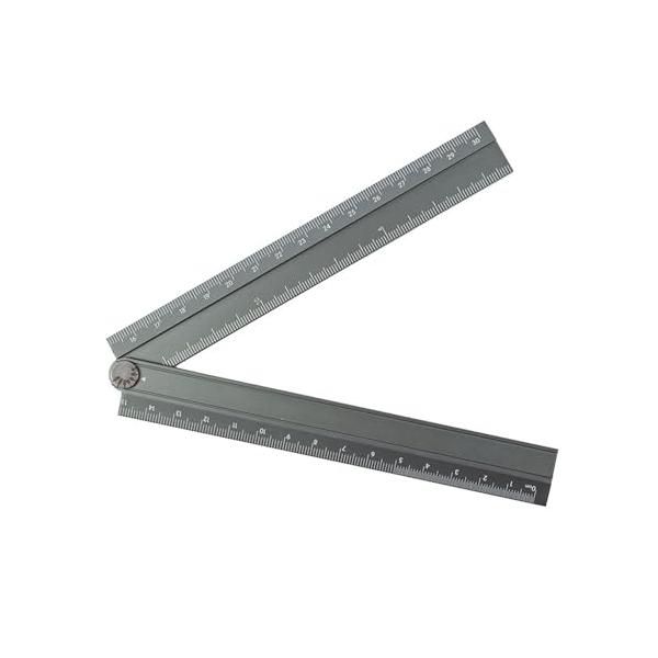 高品質素材 折りたたみ定規はアルミニウム合金製で、折りたたみが簡単で、靭性が強く、軽くて持ち運びが簡単で、信頼できる品質があり、折りたたむときにバックルが付いているので、ランダムにバラバラになることはありません。 安全にカッターを使える定規...