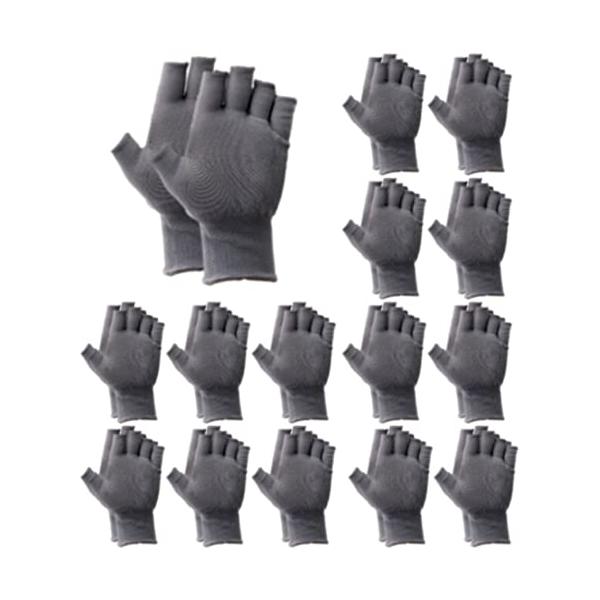 手袋をしたままで指先の作業がしやすい、オープンフィンガーグローブ１５双 ３０枚 セットです。 手袋の表面は滑り止め加工が施されており、物を掴んだり持ち上げたりする際にもしっかりとホールドしてくれます。伸縮性もあるので手にフィットして扱いやす...