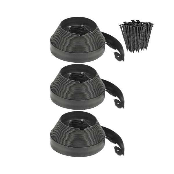 適用範囲: ノーディグランドスケープエッジングは、花壇のエッジングボーダーに適しているだけでなく、区切り、芝生、木の円、歩道、石のベッド、他の中庭エリアや屋外シーンにも適しています。耐久性のあるデザイン: ランドスケープエッジングキットは非...