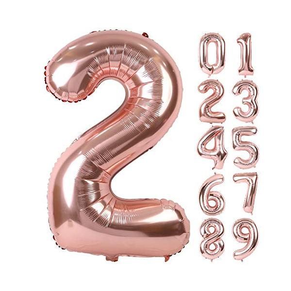 ナンバー2：約90cmのBigな数字バルーンです 写真映えするので、大事な日の記念にピッタリです。0*9のお好きな数字をお選びください特大サイズ：インパクトが大きい90cmです。どんな場所でも映える数字バルーンはお誕生日や年齢をより特別なも...