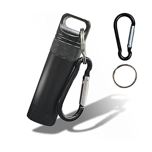 耐久性 高品質軽量アルミ材質を採用し、耐久性があり、におわない、漏れない、携帯灰皿として長く愛用することができます。 携帯便利  本体サイズ約11*3*3ｃm、重量約70g、キーリング、カラビナフック付き、持ち運びに便利、登山、アウトドアキ...