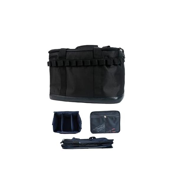 丈夫で軽い 大容量なソフトコンテナボックス キャンプやアウトドアに欠かせないソフトコンテナボックスです。大容量なのはもちろん、収納のしやすさにもこだわって作られた商品です。39Lの大容量ソフトボックスには収納しやすいポケットや仕切りが付いて...