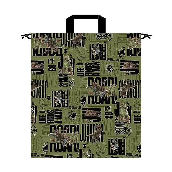 お子様に大人気ジュラシック・ワールドの巾着袋Lです。お子様の入園入学お祝いや進級準備にピッタリです。サイズ：約 H385*W340mm素材：ポリエステル生産国：中国ホーム＆キッチン/キッチン用品/弁当箱・水筒/ランチバッグ・ランチ巾着・ラン...