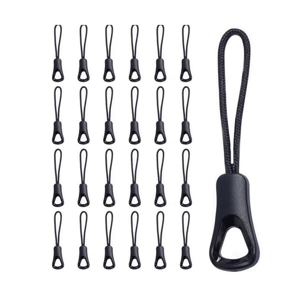 規格材質 ：材質はPP、色は黒、数量は10個。 良質材料 ：ファスナーヘッドはPP材料で作られ、優れた完成度と高品質を持っている。ファスナーの代わりに使用してもよいし、既存のファスナーに取り付けて長さを増やすこともできる。 使いやすい ：フ...