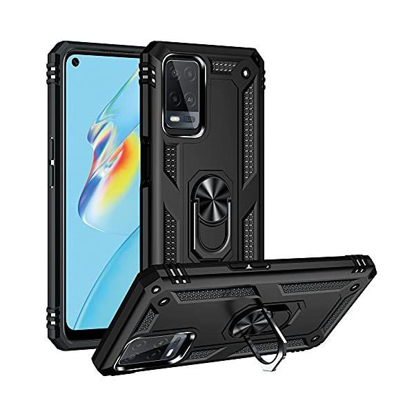 対応機種 OPPO A54 5G au OPG02 専用ケース 6.5インチ  機種を間違いないようご注意下さい。 リング付き・スタンド機能 後ろで嵌め込み式リング付き、伝統的なリングと比較して、スマートフォンの水平安定性を維持することがで...