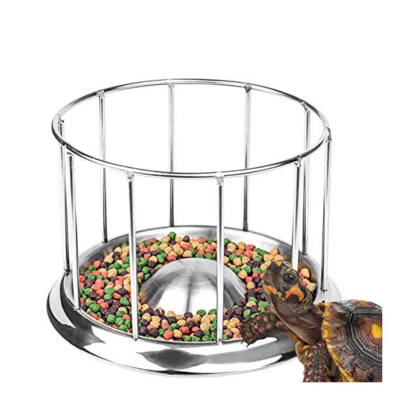* 使用理由 ほとんどのカメは、足で食べたり、体全体を餌の上に乗せて食べることを好むため、餌を汚しやすく、浪費の原因にもなります。このフードボウルはこの問題の良い解決策です。ステンレス製の柵と突出した中間部は、餌の競合を避け、科学的な給餌が...