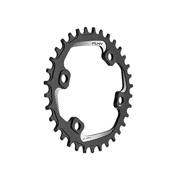 仕様：シマノクランクの現行規格 不等ピッチ４アーム BCD96mm に対応するフロントシングルのワイドナローチェーンリング。ナローワイド歯先形状: フロントシングルの場合チェーンリングの歯が太い部分 ワイド と細い部分 ナロー の組み合わせ...