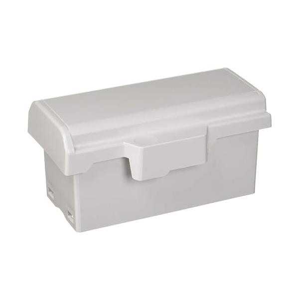 *シンプルな汎用樹脂製ボックス(P)です。*br**シンプルなデザイン、色彩でさまざまな取付場所に適しています。*br**ポール取付用の取付バンド穴が付いています。*br**底面と背面に配線穴用ノックアウトが付いています。*br**樹脂製で...