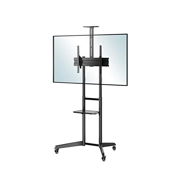 対応ディスプレイサイズ：43*65インチVESA規格：(W)100x(H)100mm〜(W)600x(H)400mmスタンド本体高さ調整：約1,801*1,966mm 4段階調整* チルト調整：約*5*〜−12*ロック機能付の可動脚で移動も...