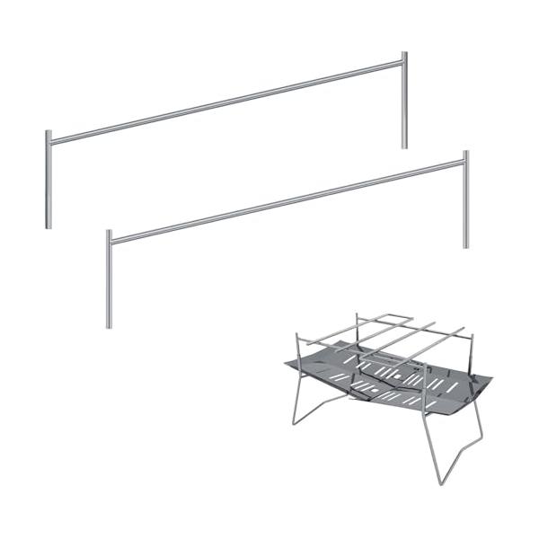 オプションパーツ   調理の際、炎との距離を約3cm近づけられ、より 焚火 飯や アウトドア クッキングの幅を広げられるものとなっております。  コンパクト   オプションパーツ は取り外し可能なので、お好みに合わせて TokyoCamp焚...
