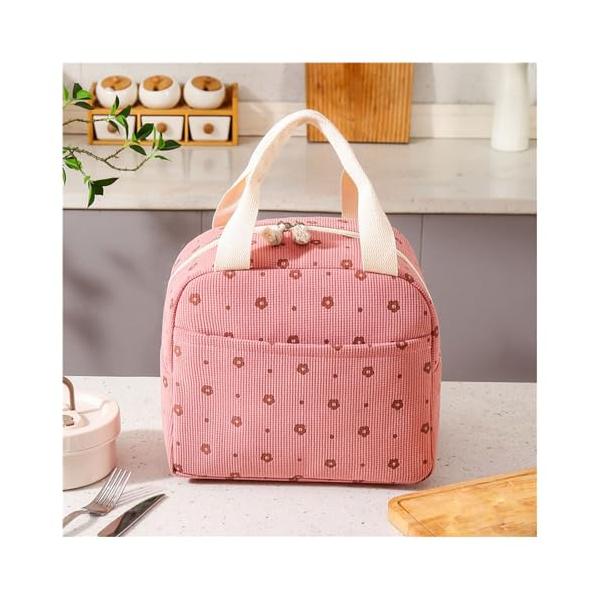 製品仕様 お弁当箱のサイズ約：26*18*21cm、重量約：150g、材質：外装：コーデュロイ、内装：アルミホイル断熱材。ポケットの数：メインポケット1つ、フロントポケット1つ。 優れた保温性と冷却性能 ランチバッグはコーデュロイ素材を採用...