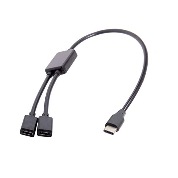 2つのUSB-Cポートが同時に動作します。 (USB-CメスはOTGデバイスのみに対応しています。Type-Cフラッシュディスク、ハブ、電源には対応していません)。USB-Cハードディスクに接続できます。 (外部電源を接続する必要があります...