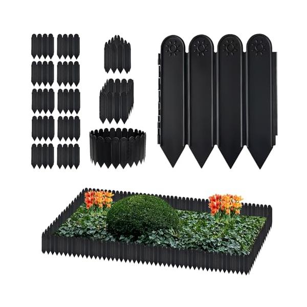 特徴  直線の場所はもちろん、コーナーや曲線も作れます。ヒンジ構造により直角に曲げることができます。DIY花壇フェンスで、45*、90*、120*、180*、240*、330*といった多様な角度と形状で、任意のデザインに合わせて自由に組み合...