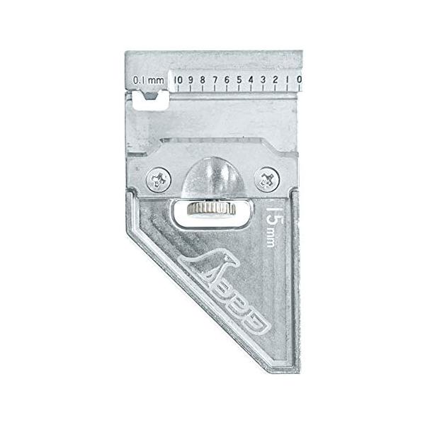 丈夫な金属性で熱に強く、溶接作業に使用できます。バーニア目盛付きで0.1*単位の細かい測定もできます。取り付け方法を変えると高さ測定ができます。直角・45度・平行線のケガキができます。15*巾の曲尺用ストッパーです。ユニット数:1.0DIY...