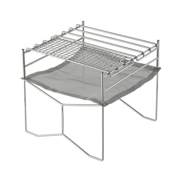 *本体サイズ 収納時：(約)幅32.5cm*縦27cm*厚み2.5cm * *本体サイズ完成時：(約)横31.5cm*縦31.5cmx高さ28.5cm*重量： 1.65Kg ゴトク、収納ケース含む  * *商品内容：ファイヤーピット、ゴトク...