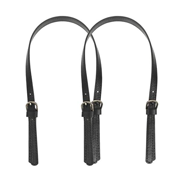 素材-PUレザー、優れた職人技、手触りが快適、耐久性のある使用。さまざまなバッグを飾るために使用できるブラウンのPUレザーバッグストラップ。自分のスタイルに合わせやすい。DIYバッグ作りアクセサリ スタイリッシュなハンドバッグやショルダーバ...