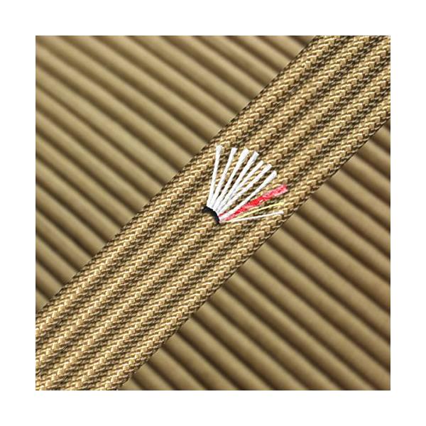 パラコード材質：外部も内部コアもポリエステルを作られました。高品質なポリエステルパラコードは、アウトドア活動に不可欠なものです。重さ：65ｇです。直径：４*です。長さ：7.5ｍです。革新デザイン：内部には1本の防水可燃性があるファイヤーテン...