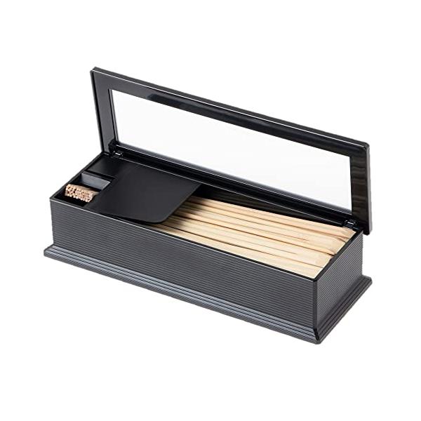 箸箱 日本製  箸先カバーと爪楊枝ケースが付いた業務用箸箱です。  衛生的  箸先が人の手に触れないカバー付き。取り外して洗浄・お使いいただけます。本体サイズ：約幅29.5*奥行10.9*高さ7.4cm本体重量：0.59Kg内容量：1個サイ...