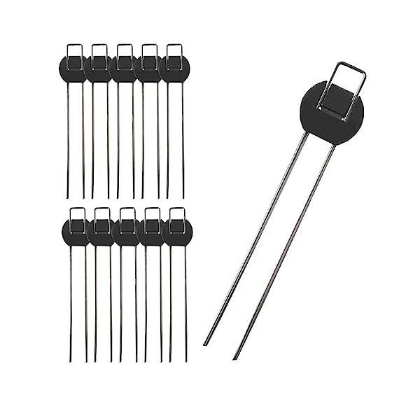 * 特徴 コの字ピンと押さえ板が一体になった、作業効率のいい押さえピンです これまで面倒だった、ピンと押さえ板を併せる作業が無くなります フラットタイプではコの字ピンを採用 Uピンタイプと比べ、凹凸が少なく見た目もすっきり 凹凸部分に土が溜...