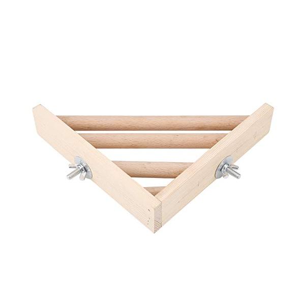 無毒木材でペットに安全  木製素材を採用し、無毒で有害物質を含まない設計となっています。オウムなどの鳥類が長時間接触または噛んでも安心でき、ペットの健康を守ります。 ケージ内の休憩・活動スペース  約 17*17*4cm のサイズで、鳥ケー...