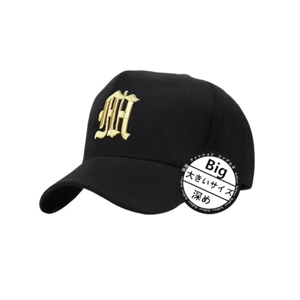 大きいサイズ 頭周り約：60-65cm、つばの長さ約：8cm、深さ約：15cm。 帽子は金属製のバックルで閉じられており、お好みのサイズに調整できます。横幅が広く奥行が深い傾向にある日本人の頭囲を考慮したデザインのキャップメンズです。  計...