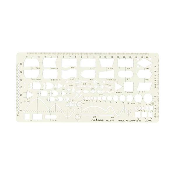 用途:製図用の型板(テンプレート)サイズ:115*235*1.0mm仕様:片面つや消し裏面:インクエッジ付材質:アクリル樹脂ホビー:手芸・画材:描画・絵画:デザイン・製図:テンプレート