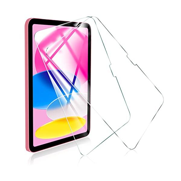 対応機種 For iPad 10.9インチ 第十世代   2022年秋モデル 専用の強化ガラスフィルム ガラス素材 上級ガラス素材を使用。厚さ0.3mm、硬度9Hの傷がつきにくい強化ガラス。 「2.5D」ラエンドエッジ加工されますのて手に持...