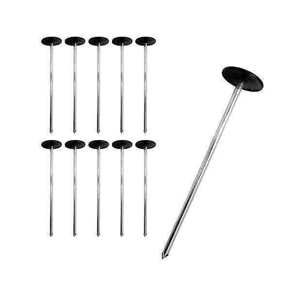 ・釘と押さえ板(パット)が一体式になりました  ・板の取り付け作業を省略し、すぐに作業に取り掛かれます  ・釘の頭が大きいので、打ち込みやすいです。 ・法面への打込みなども楽々行えます。 ・硬い土壌でも打込めます。DIY・工具・ガーデン/ガ...