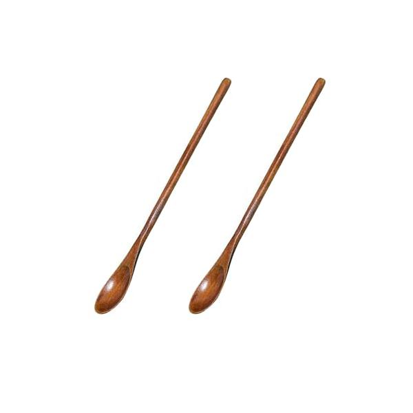" 数量とサイズ ：2本入り、各ミキシングスプーンの長さは20cm、幅は2cm。" 高品質の木材 ：このミキシングスプーンは、高品質のヒース材から作られており、優れた耐久性と高品質を保証します。 変形しにくく、天然の抗菌作用があるため、バク...