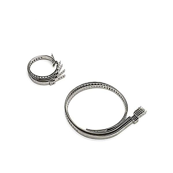 材質：高品質のステンレススチールパッケージ内容：クランプバンド 大 *5個；　クランプバンド 小 *5個クランプバンド 大 の調整可能の直径：69.85mm-127.00mm(2.750"-5.000")；　クランプバンド 小 の調整可能の...